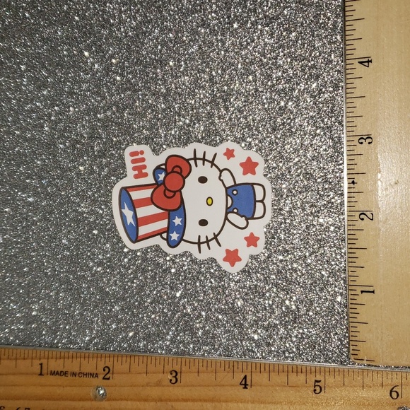 Hello Kitty | Design | Hello Kitty Waterproof Sticker Usa | Poshmark